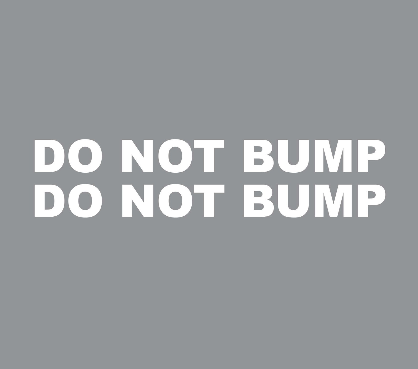Do Not Bump Tri-axle Dump Truck / Trailers Side WHITE Safety Dept. 3.0 ...