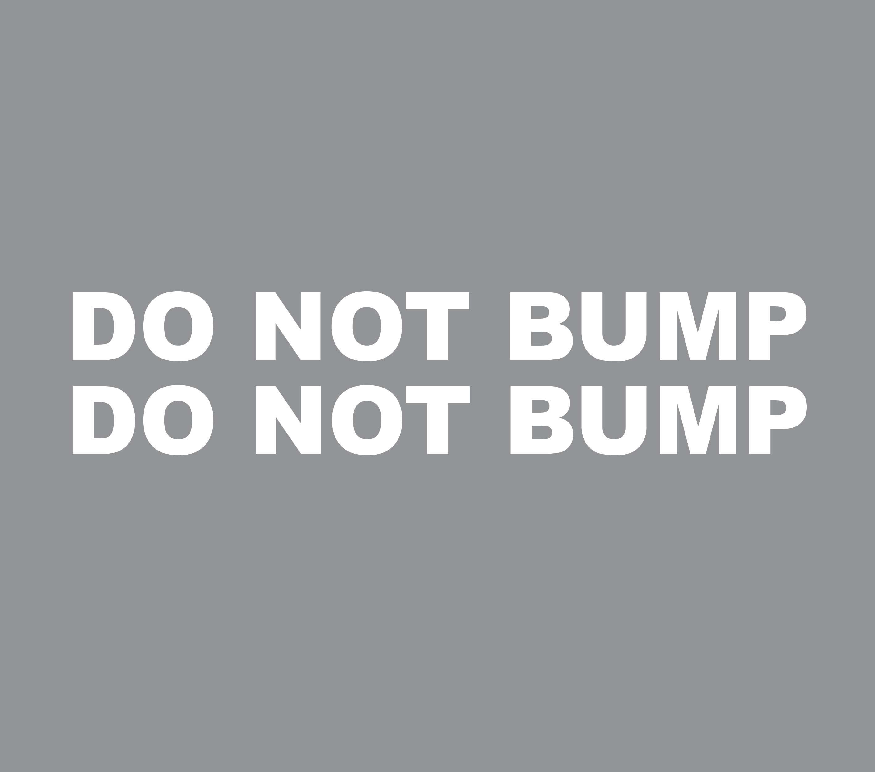 Do Not Bump Tri-axle Dump Truck / Trailers Side WHITE Safety Dept. 3.0 ...