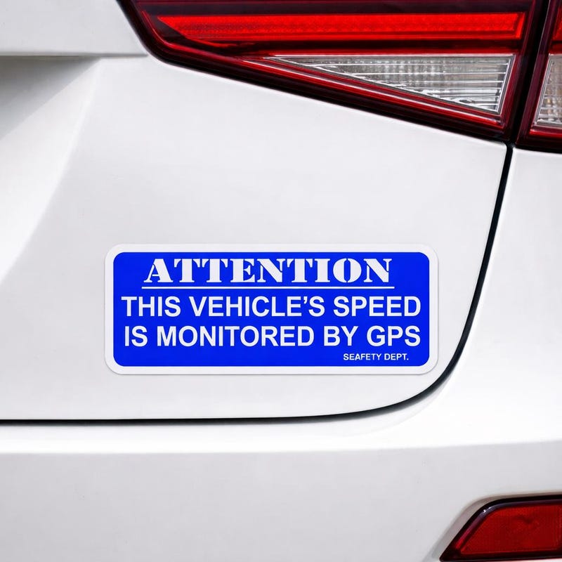 Speed Monitored by Gps Sticker - Etsy