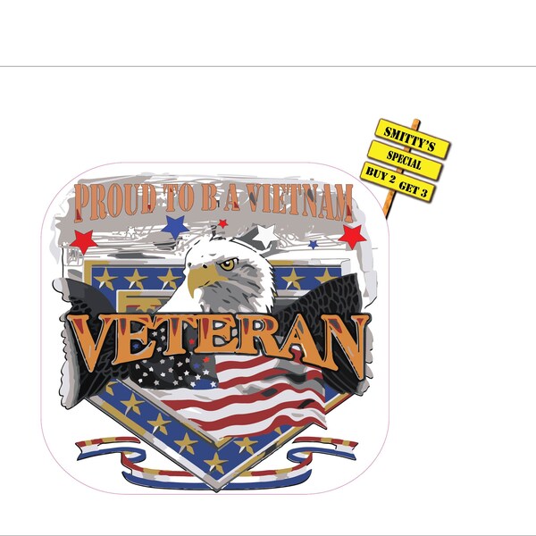 Vietnam Veteran Decal - Etsy