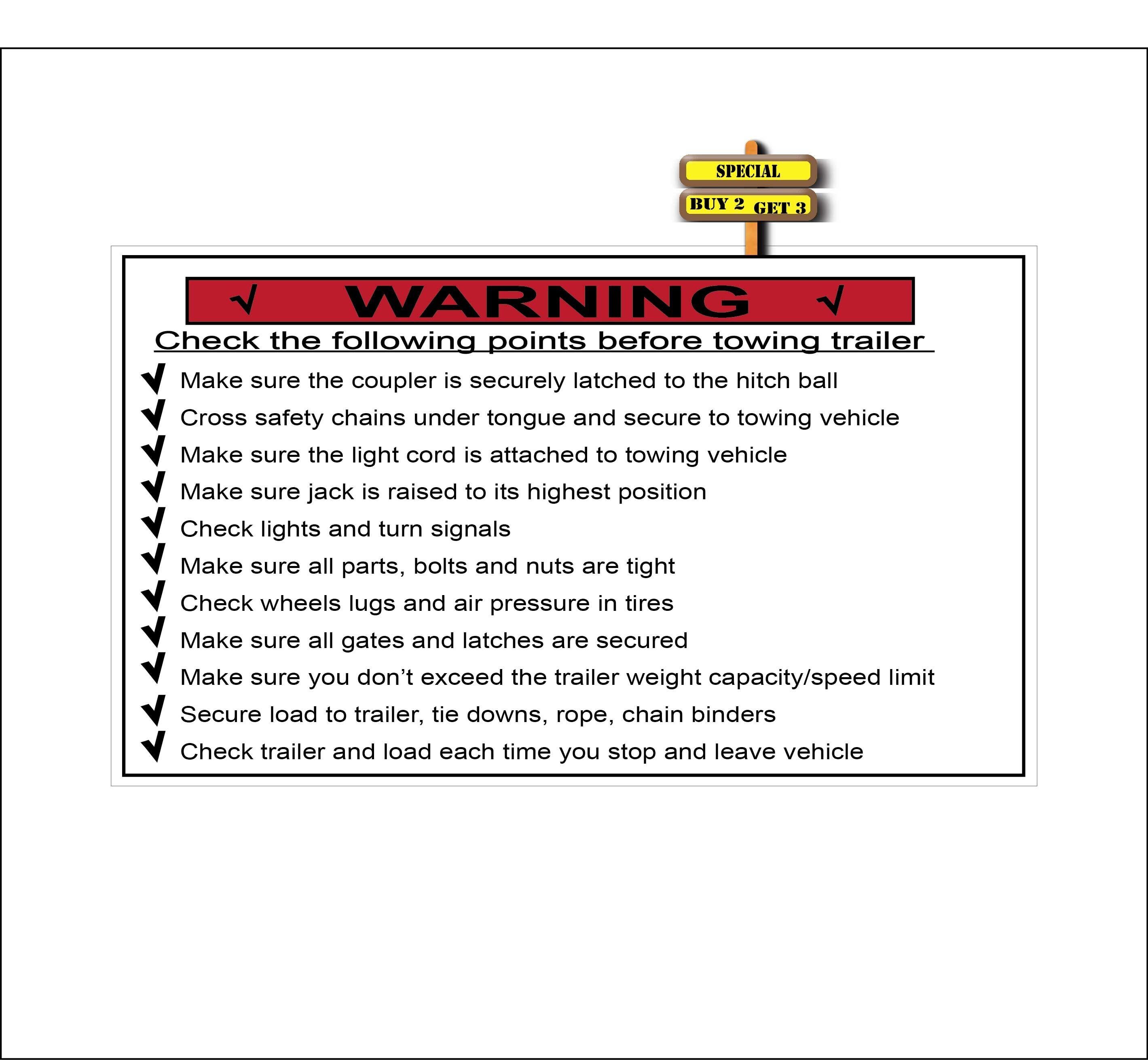 Trailer Towing Check List Utility Trailers Great for Rental ...