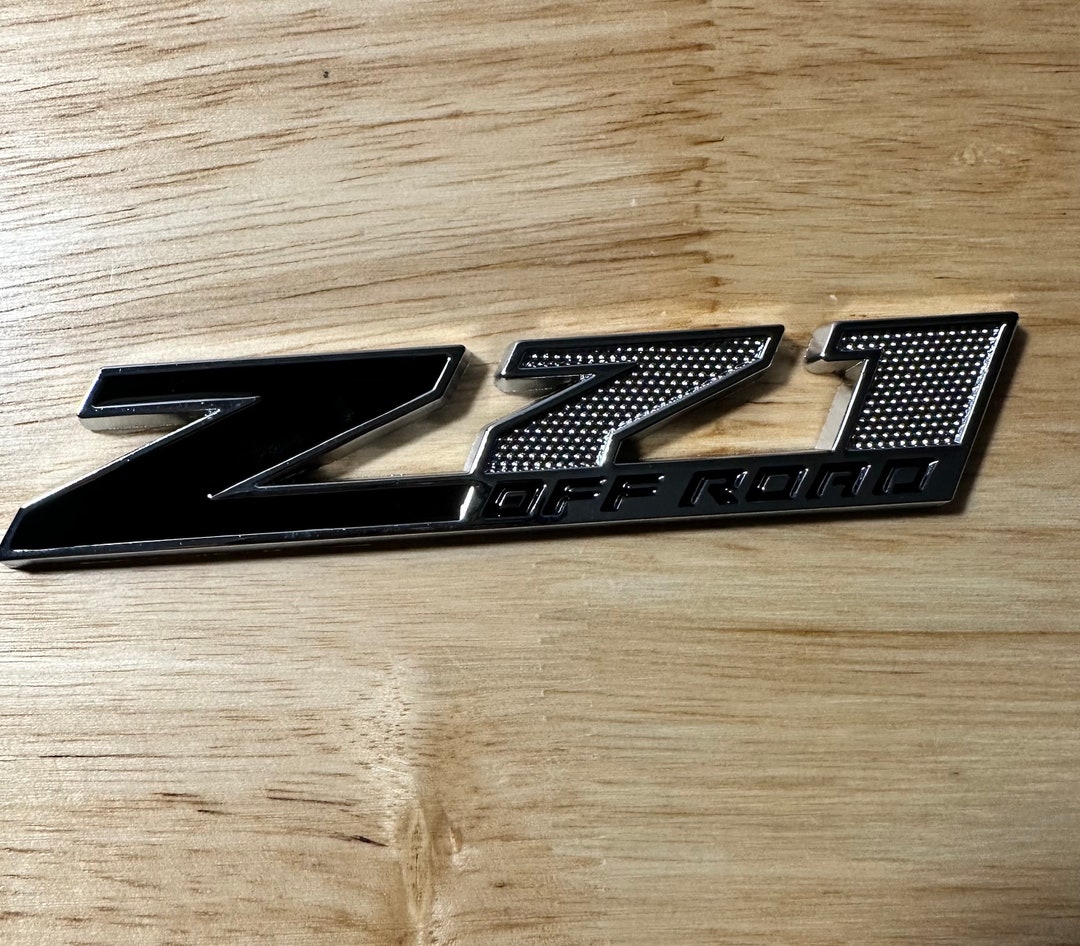 Chevy Z71 off Road Metal Emblem 4.5L X 1H Chrome With Black Adhesive Back - Etsy