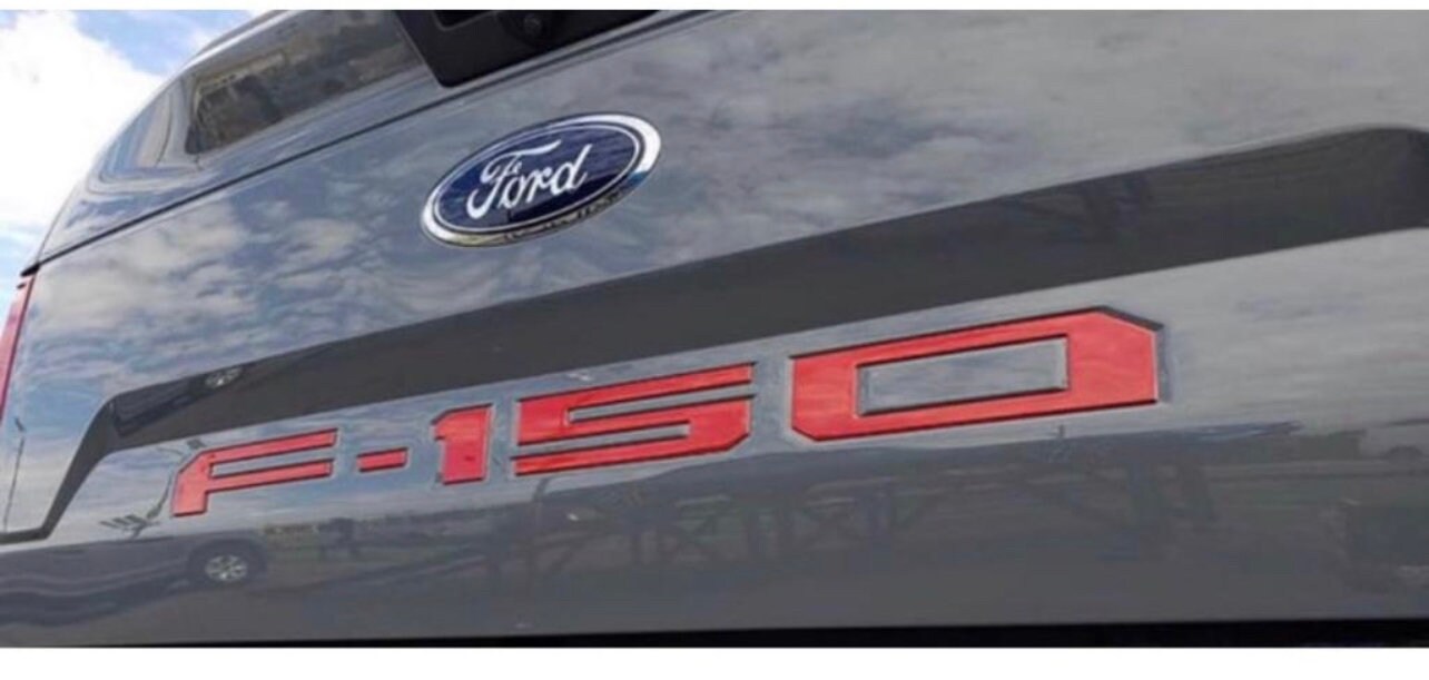 Ford F-150 Tailgate Insert Lettering 2018-2020 Red - Etsy