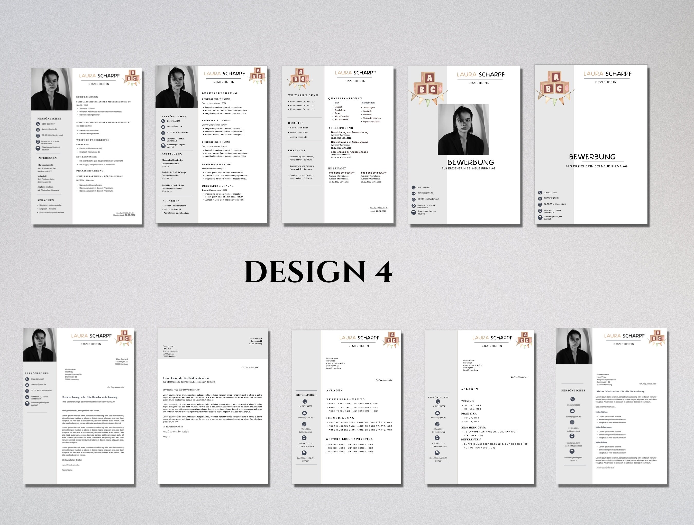 Lebenslauf Vorlage Deutsch Erzieherin Erzieher Bewerbung ...