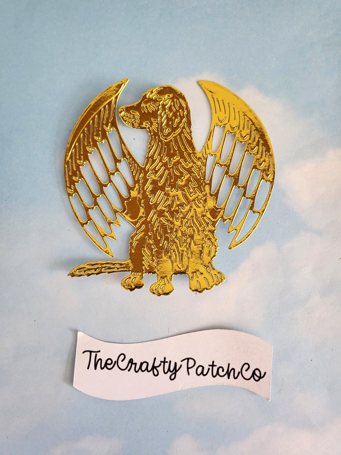 Die Cut Card Topper - Dog With Angel Wings X 4 Choice of Colour - Etsy UK