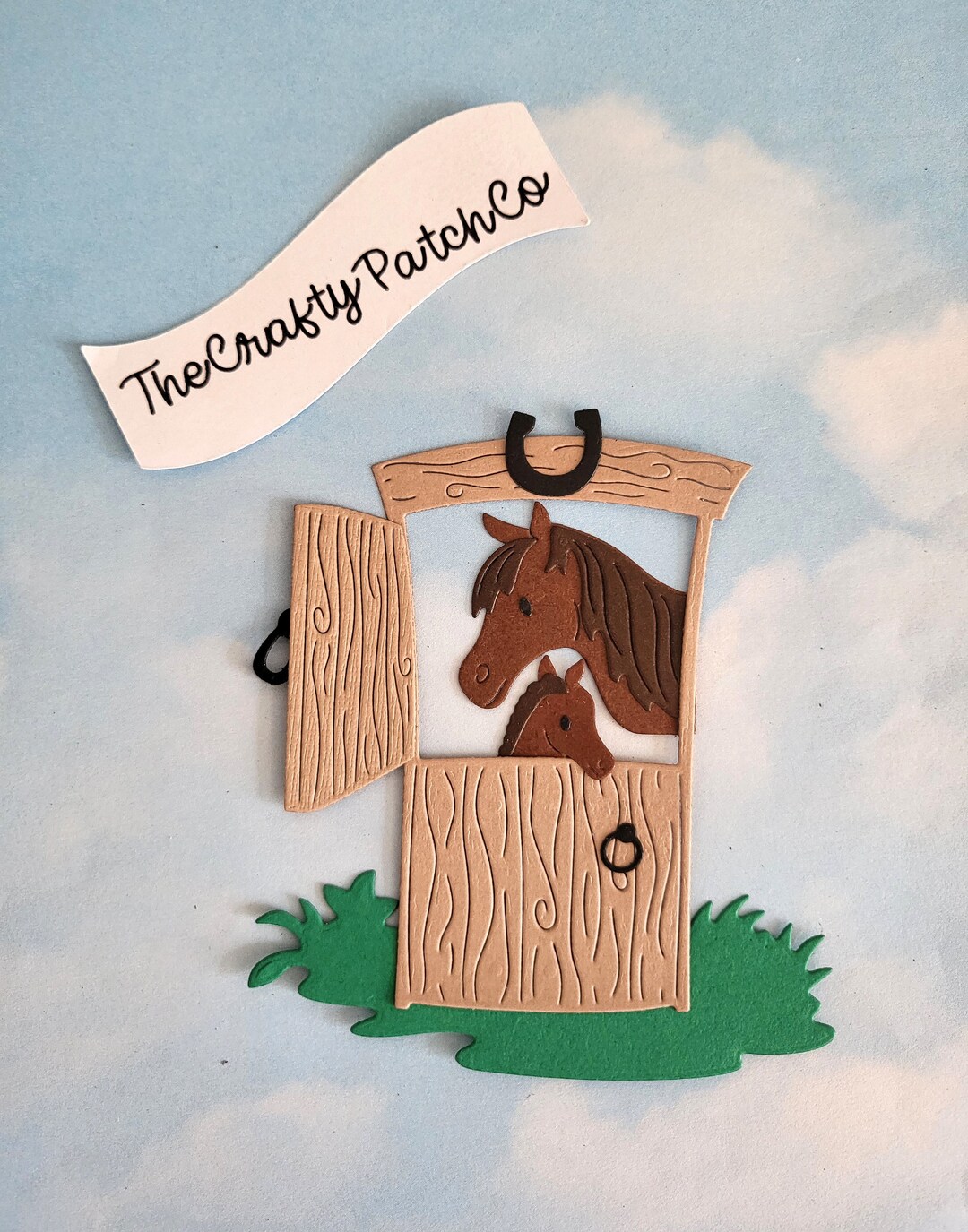 Die Cut Card Topper Horse Stable Door X 3: Assembled or Kit - Etsy UK