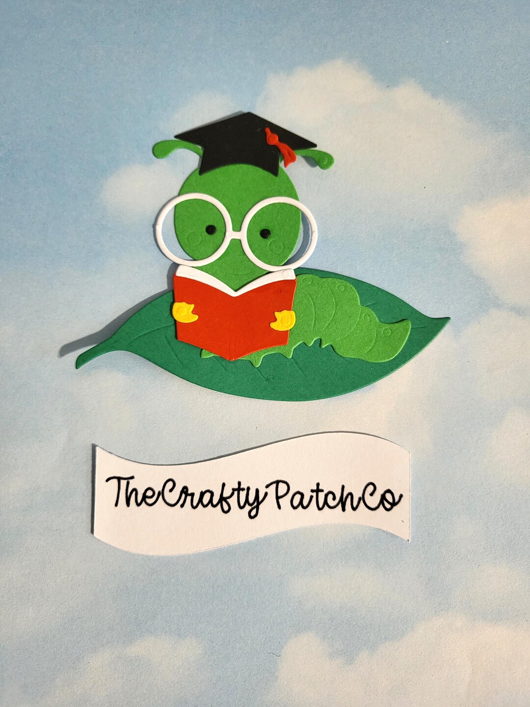 Die Cut Card Topper Bookworm Reading Graduation Book Lover X 3 - Etsy