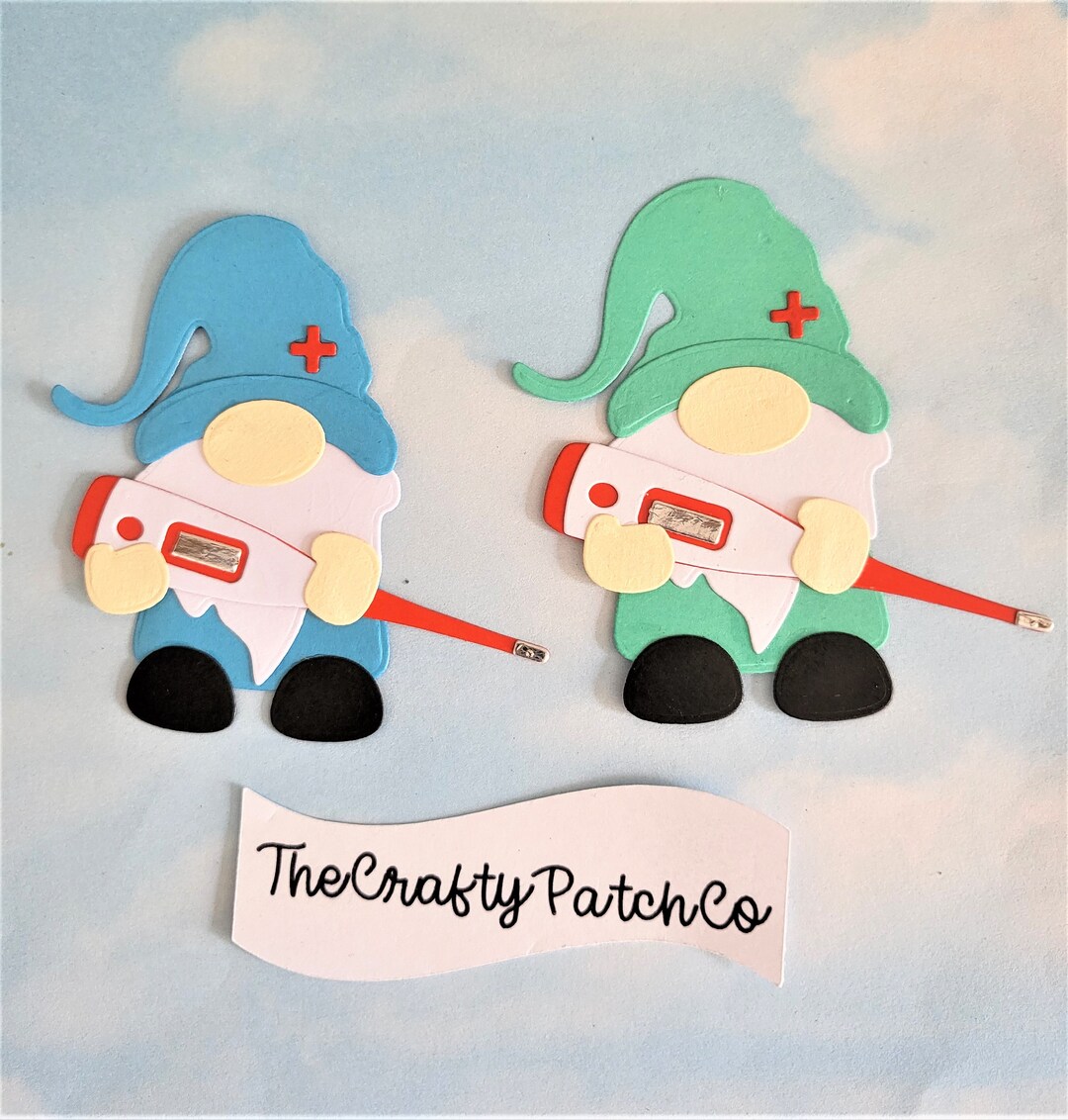Die Cut Card Topper Gnome Gonk Doctor Nurse Paramedic Nhs X 1 Choice of ...