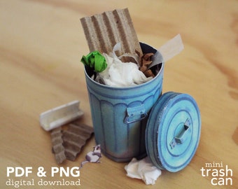 Printable Trash Can Art - Etsy