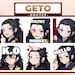 GETO SUGURU Cute & Kawaii 6 + 4 Emotes Set | Twitch, Youtube, Discord ...
