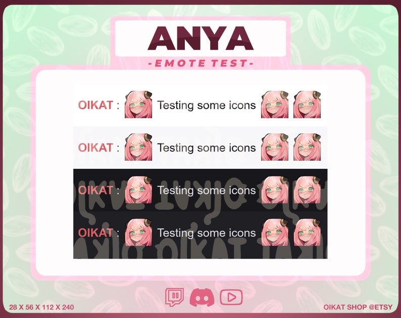 ANYA Cute & Kawaii Angry Emote Twitch, Youtube, Discord - Etsy