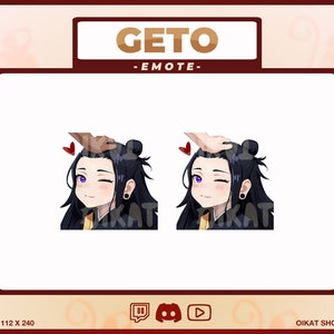 GETO SUGURU Emotes Pack | Twitch, Discord, Youtube, Streaming (instant ...