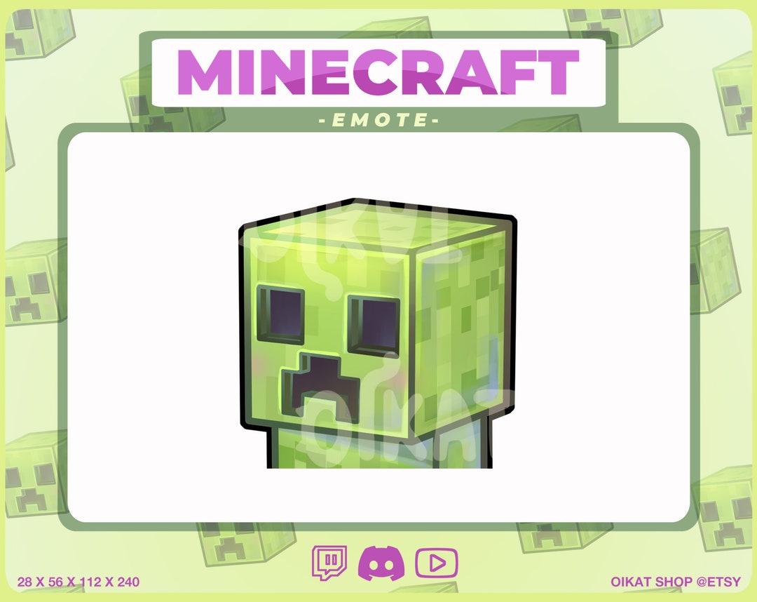 MINECRAFT Emote Creeper Lindo y Kawaii / Twitch, Youtube, Discord ...