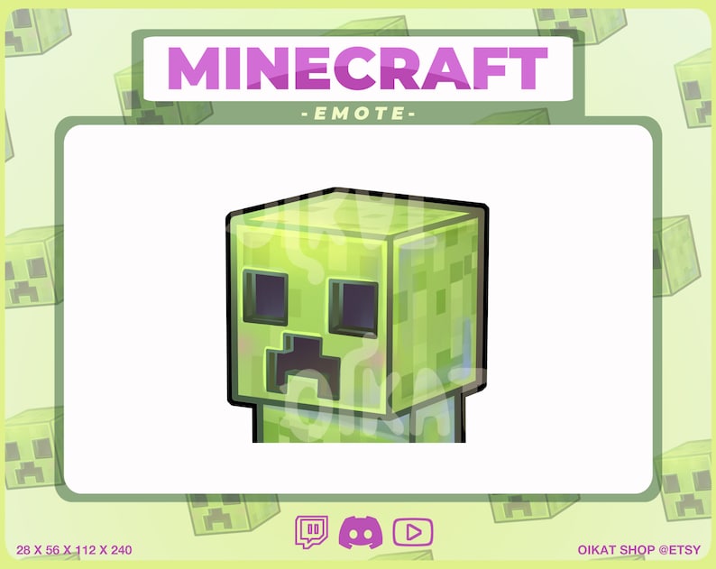 MINECRAFT Emotes Pack | Twitch, Discord, Youtube, Streaming (instant ...