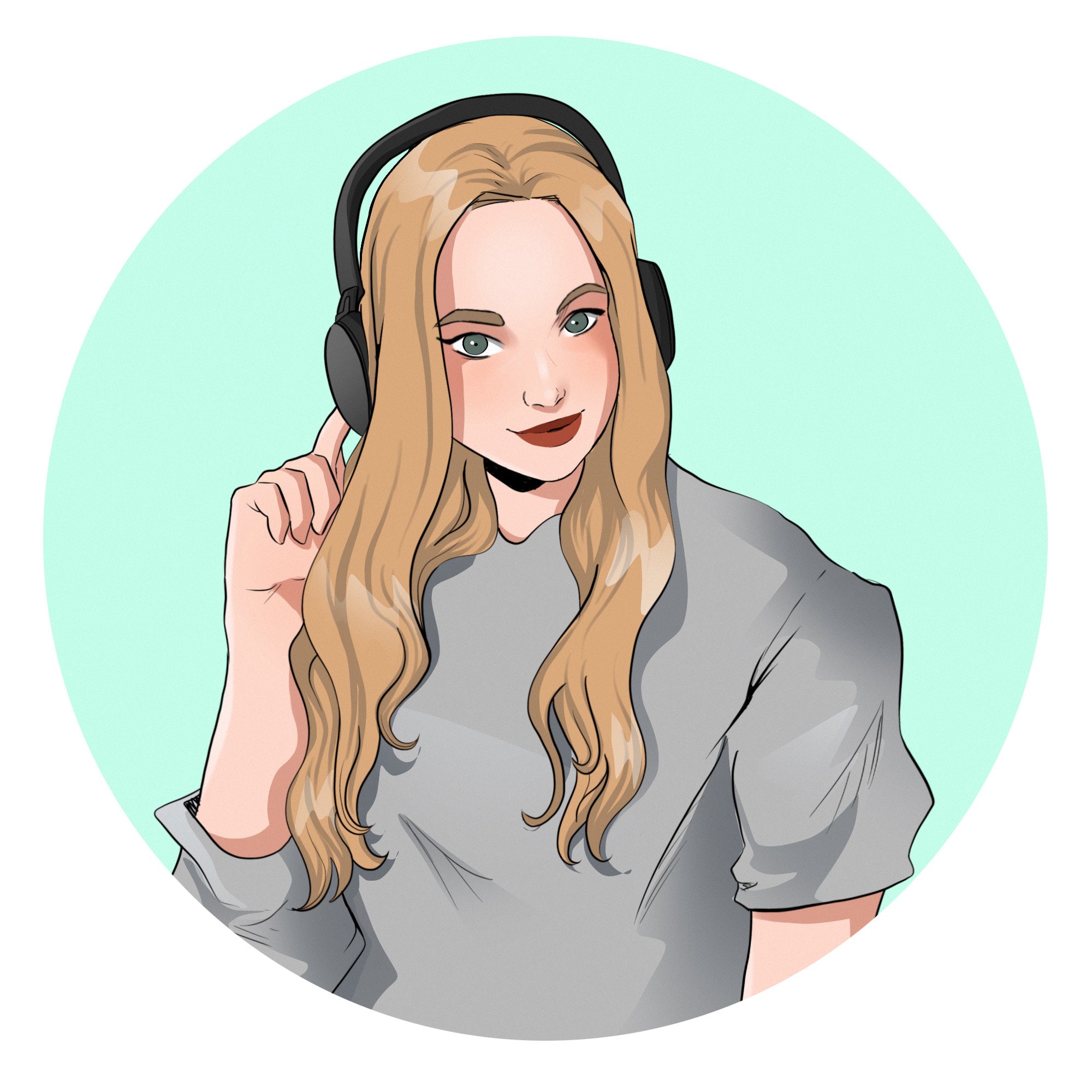 Commission Cartoon Twitch and Discord Profile Picture - Etsy Australia