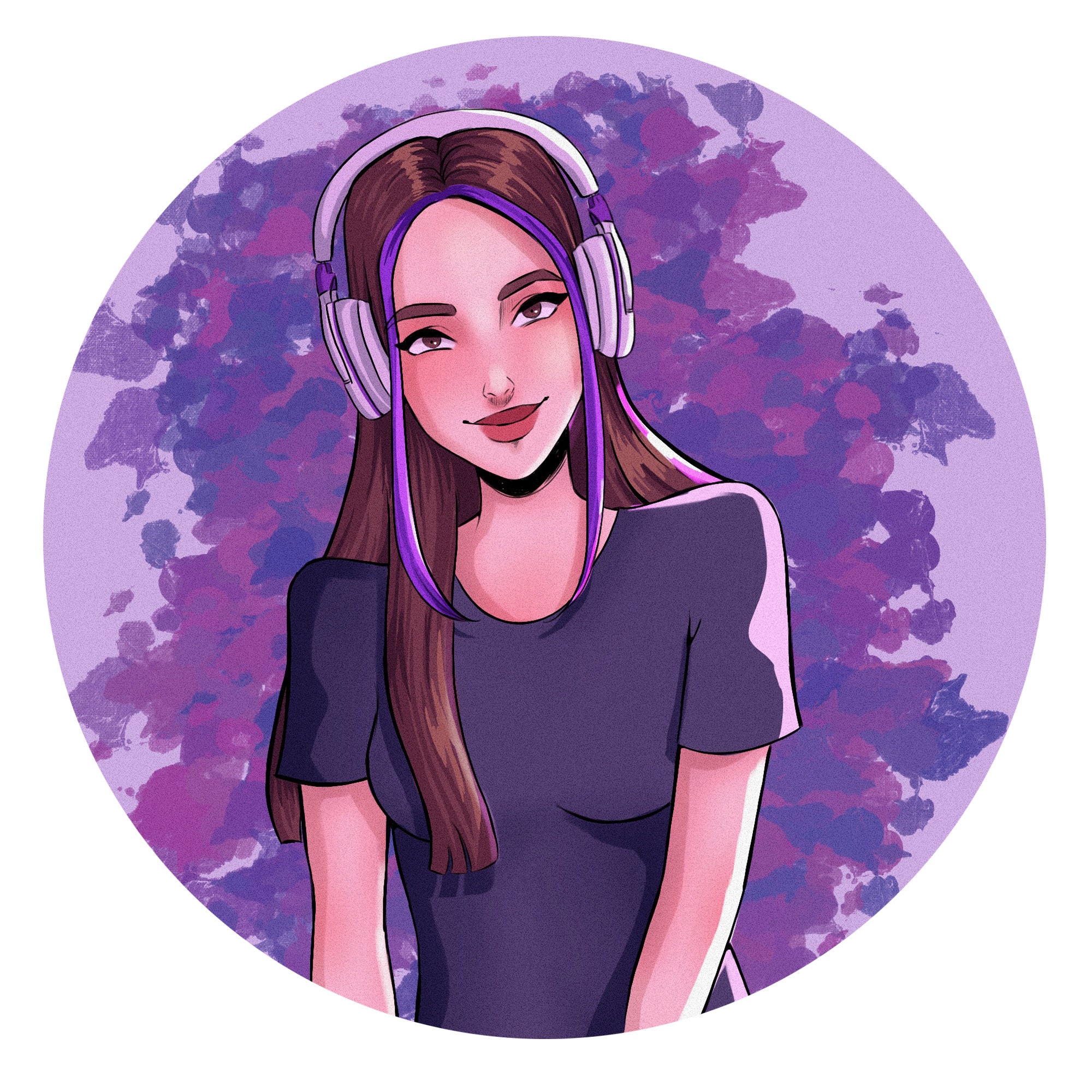 Commission Cartoon Twitch and Discord Profile Picture - Illustration of ...