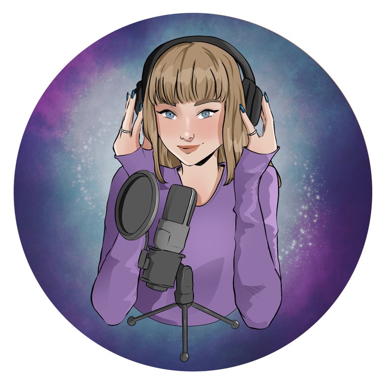 Commission Cartoon Twitch and Discord Profile Picture - Illustration of ...