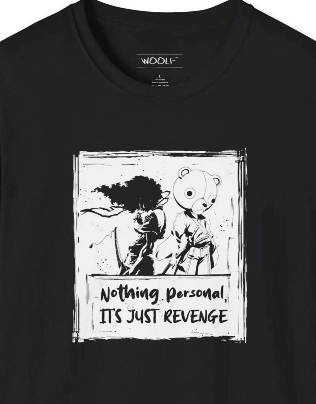 Afro Samurai Shirt: Kuma Anime Graphic Tee - Etsy