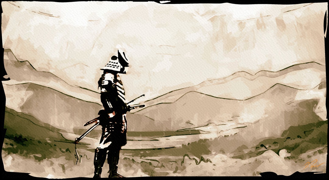 Samurai Warrior Art, Samurai Wall Art, Samurai Painting, Japanes ...