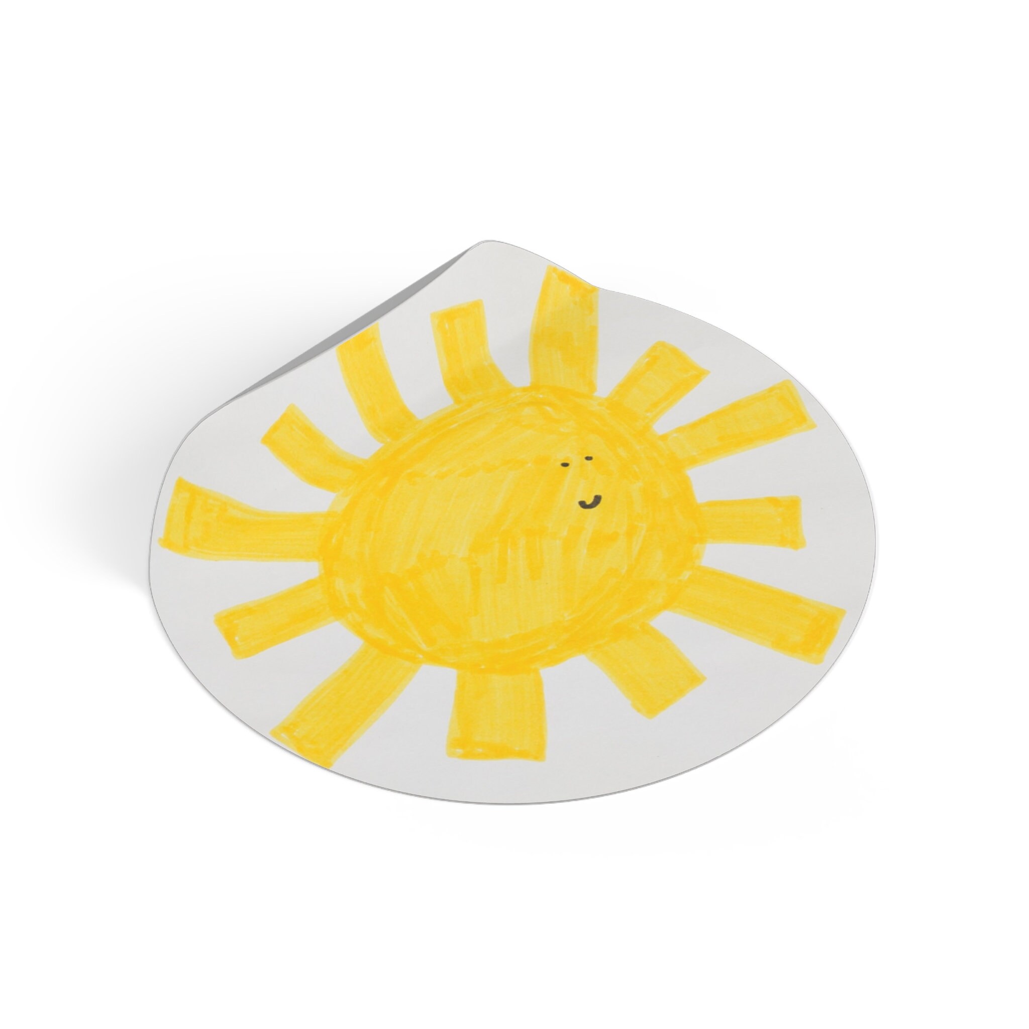 Round Happy Sunshine Sticker - Etsy