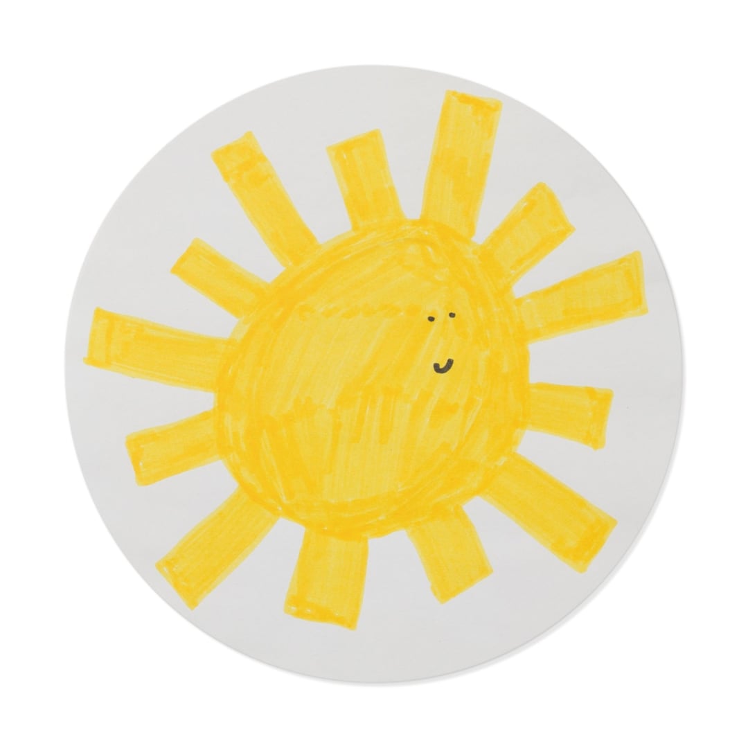 Round Happy Sunshine Sticker - Etsy