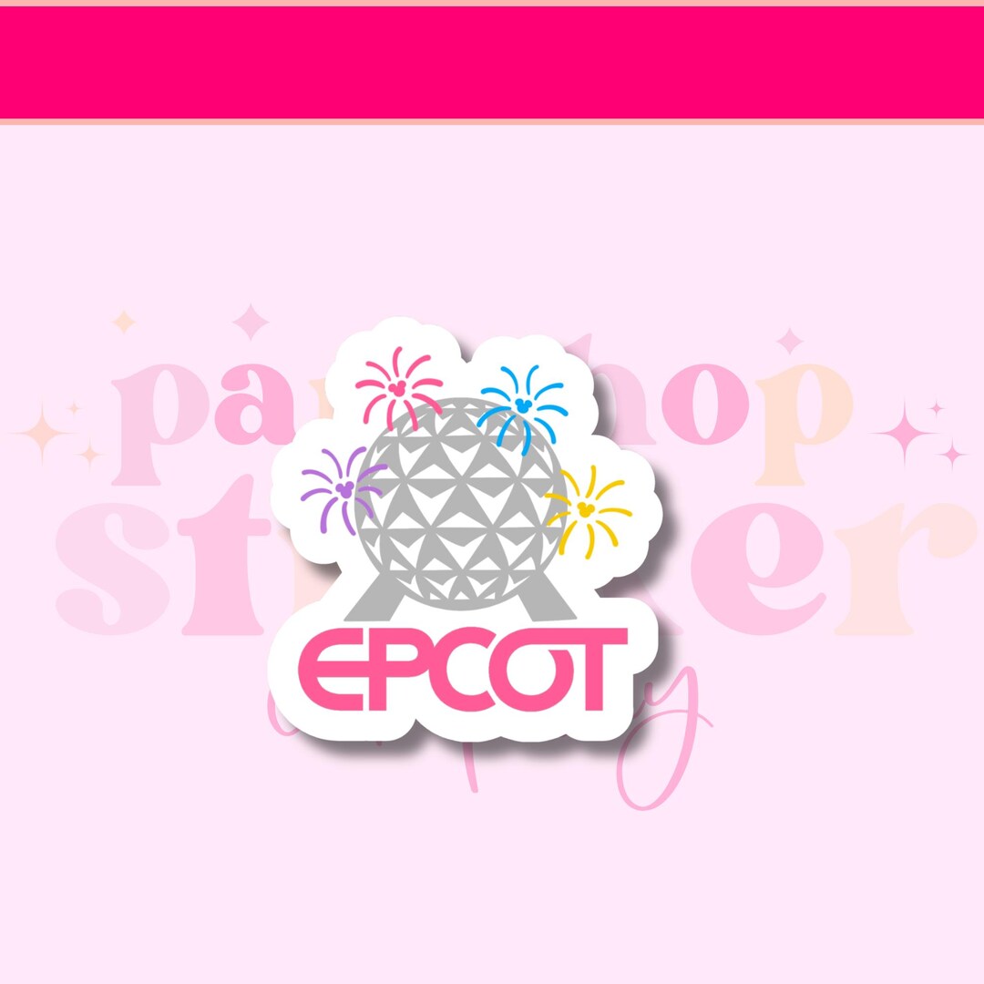 Epcot Sticker, Disney World Showcase Sticker, Disney Fireworks Sticker ...