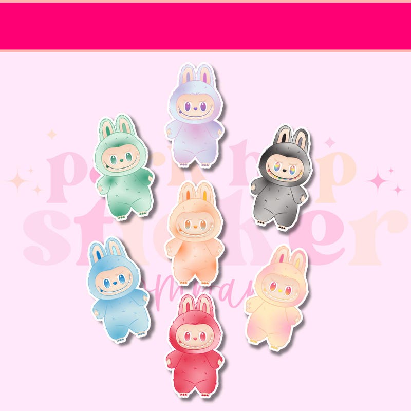 Labubu Stickers - Etsy