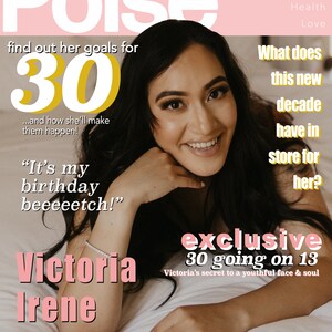 13 Going on 30 Custom Poise Magazine Cover - Etsy