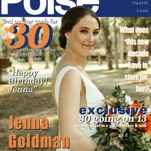13 Going on 30 Custom Poise Magazine Cover - Etsy