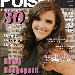 13 Going on 30 Custom Poise Magazine Cover - Etsy