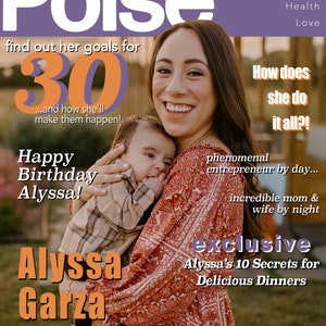 13 Going on 30 Custom Poise Magazine Cover - Etsy
