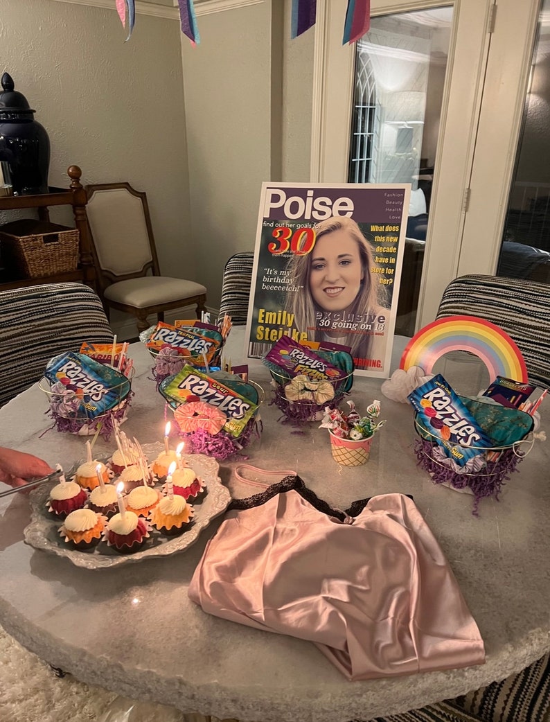 13 Going on 30 Custom Sparkle Magazine Cover - Etsy