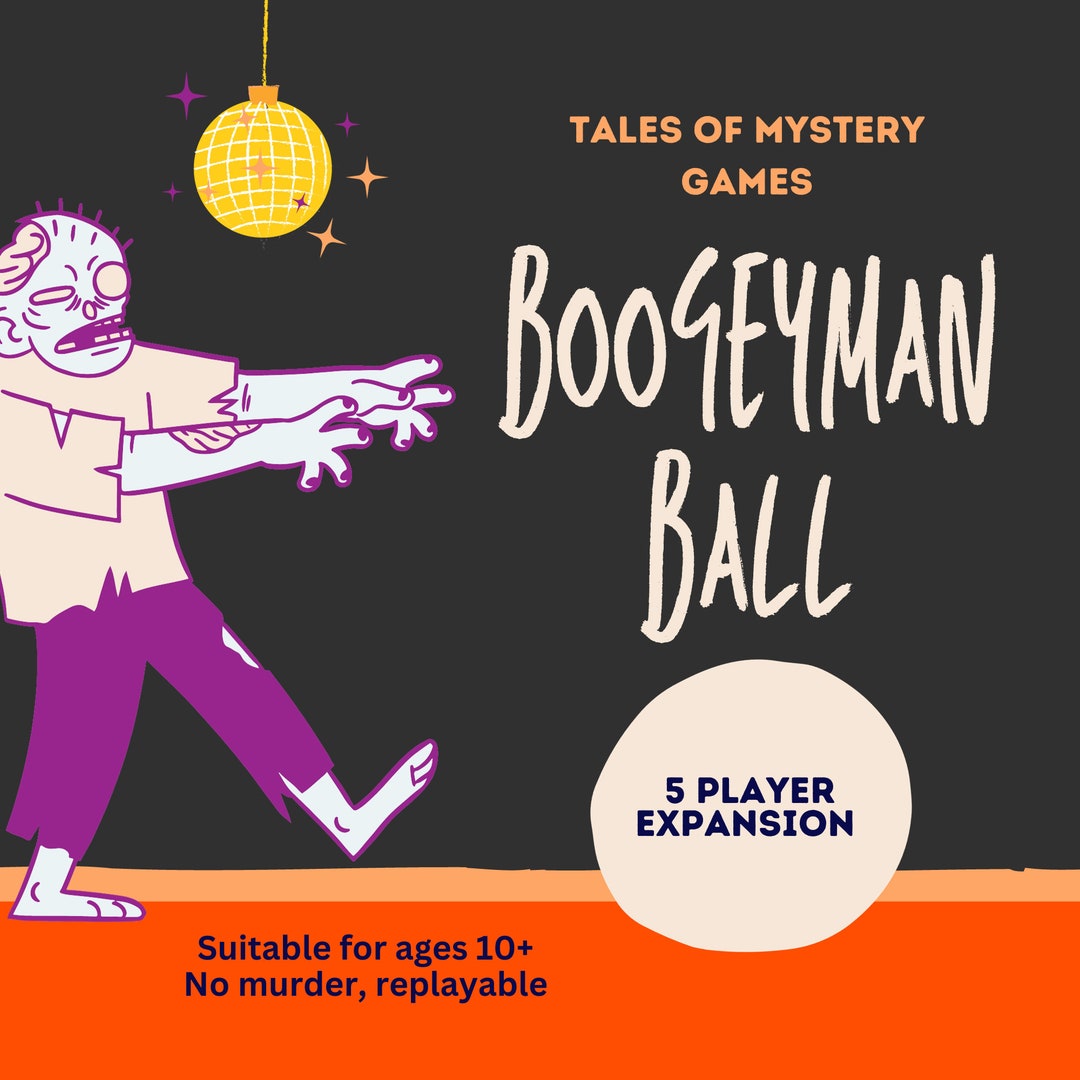 5 Character Expansion Pack for Halloween Mystery Party Game "boogeyman ...