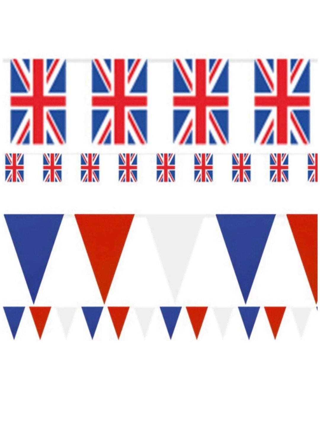 Union Jack Bunting Flag Banner Triangle British Flag Garden Party ...