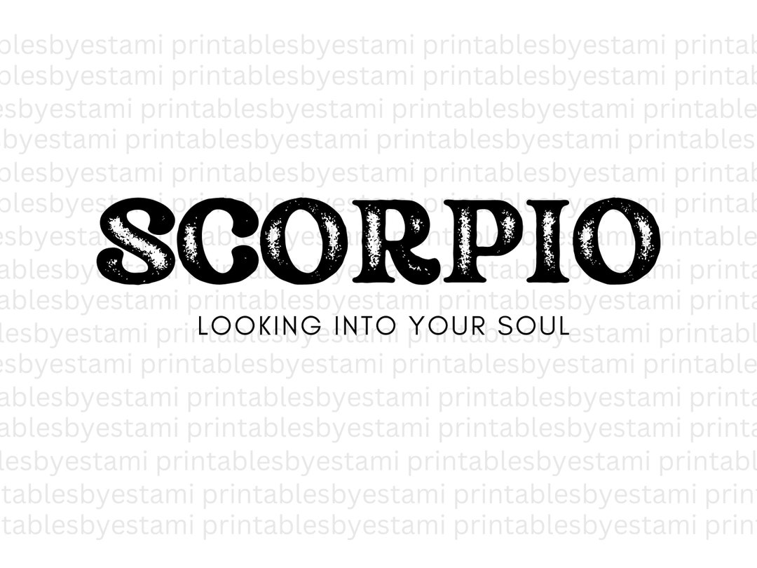 Scorpio Svg Horoscope Png Zodiac Sign Svg Zodiac Png - Etsy