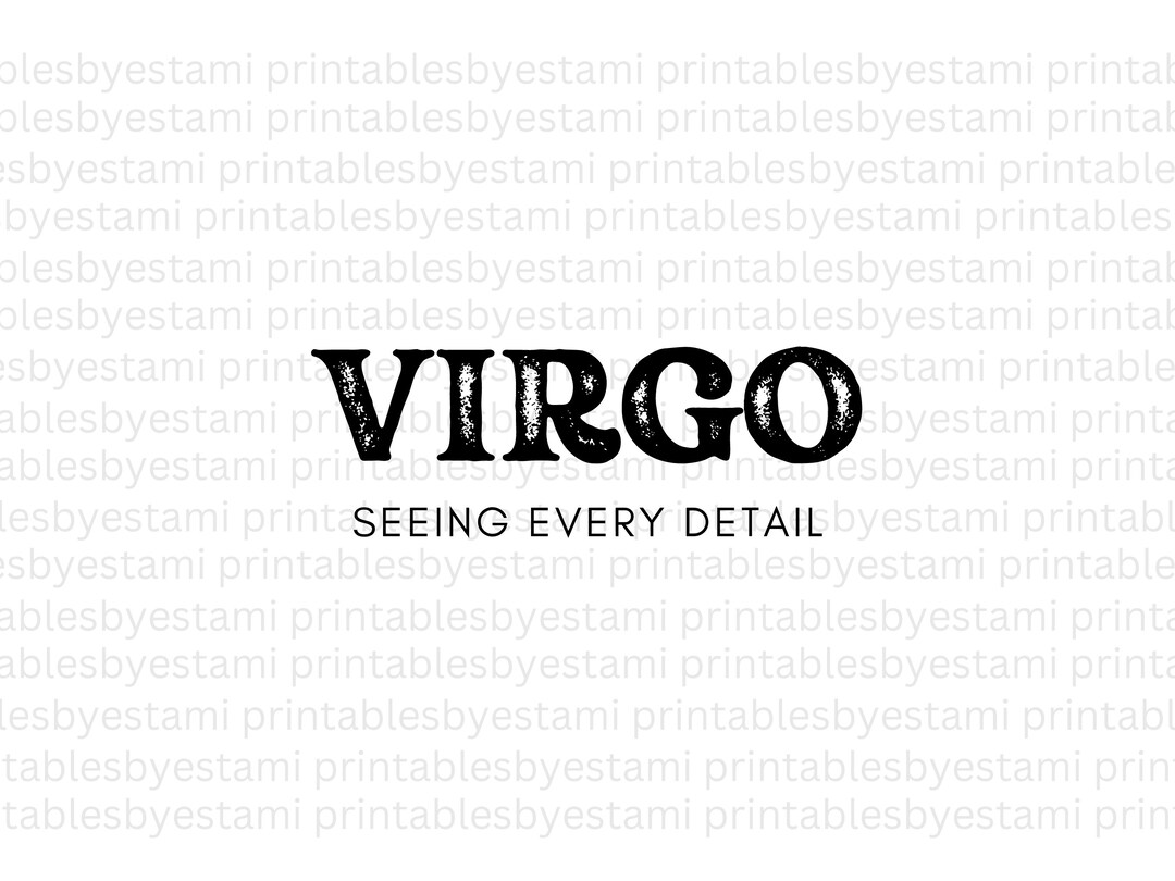 Virgo Svg Horoscope Png Zodiac Sign Svg Zodiac Png Etsy