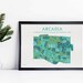 Arcadia, Phoenix, Arizona Neighborhood Map Art Print - Etsy
