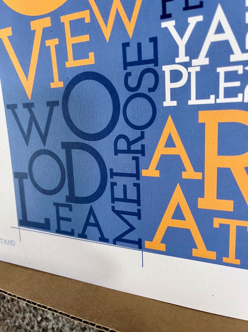 Melrose Phoenix Arizona Neighborhood Map Art Print - Etsy