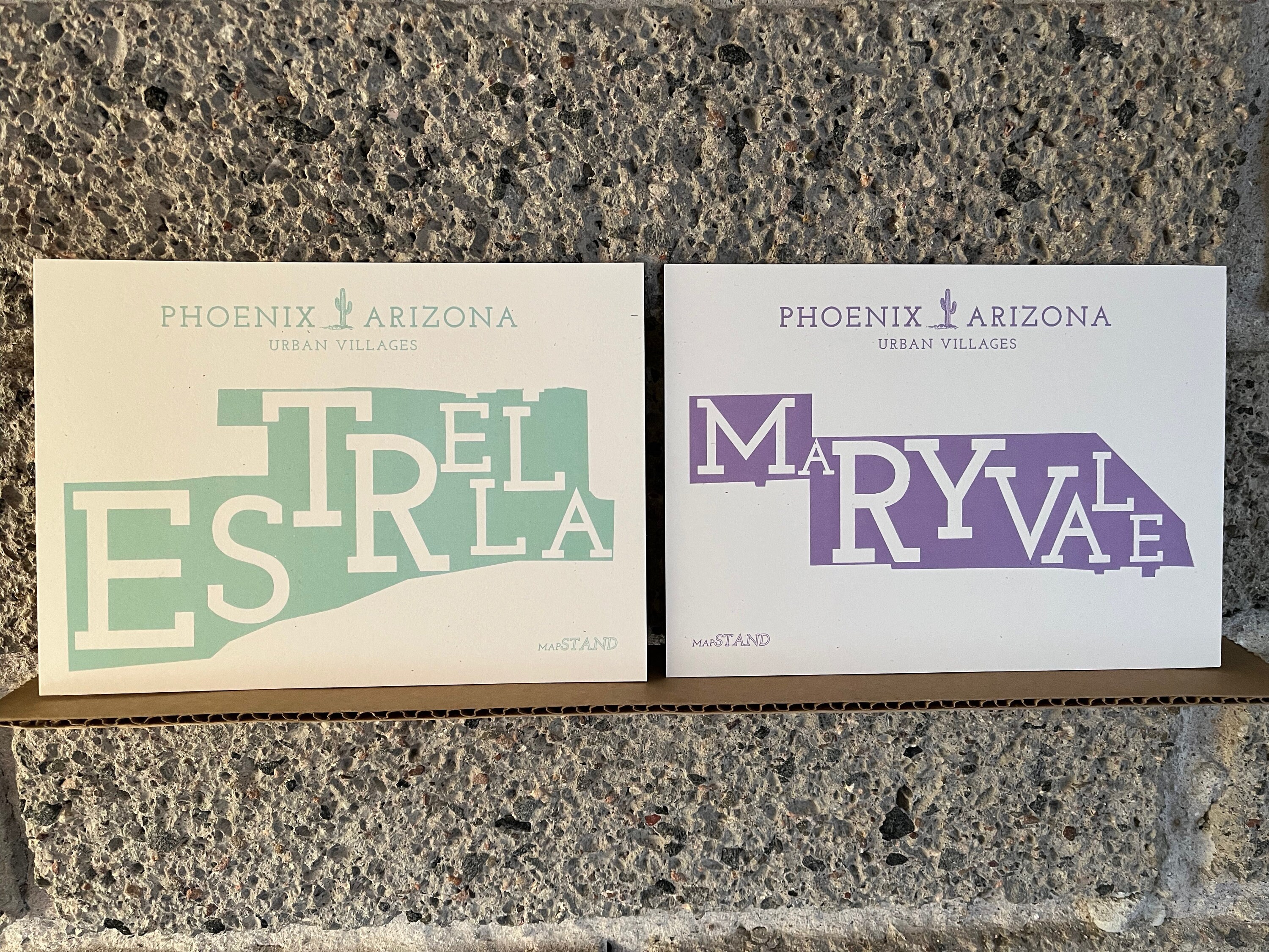 Phoenix, Arizona, Urban Villages Maps 5x7 Art Print - Etsy