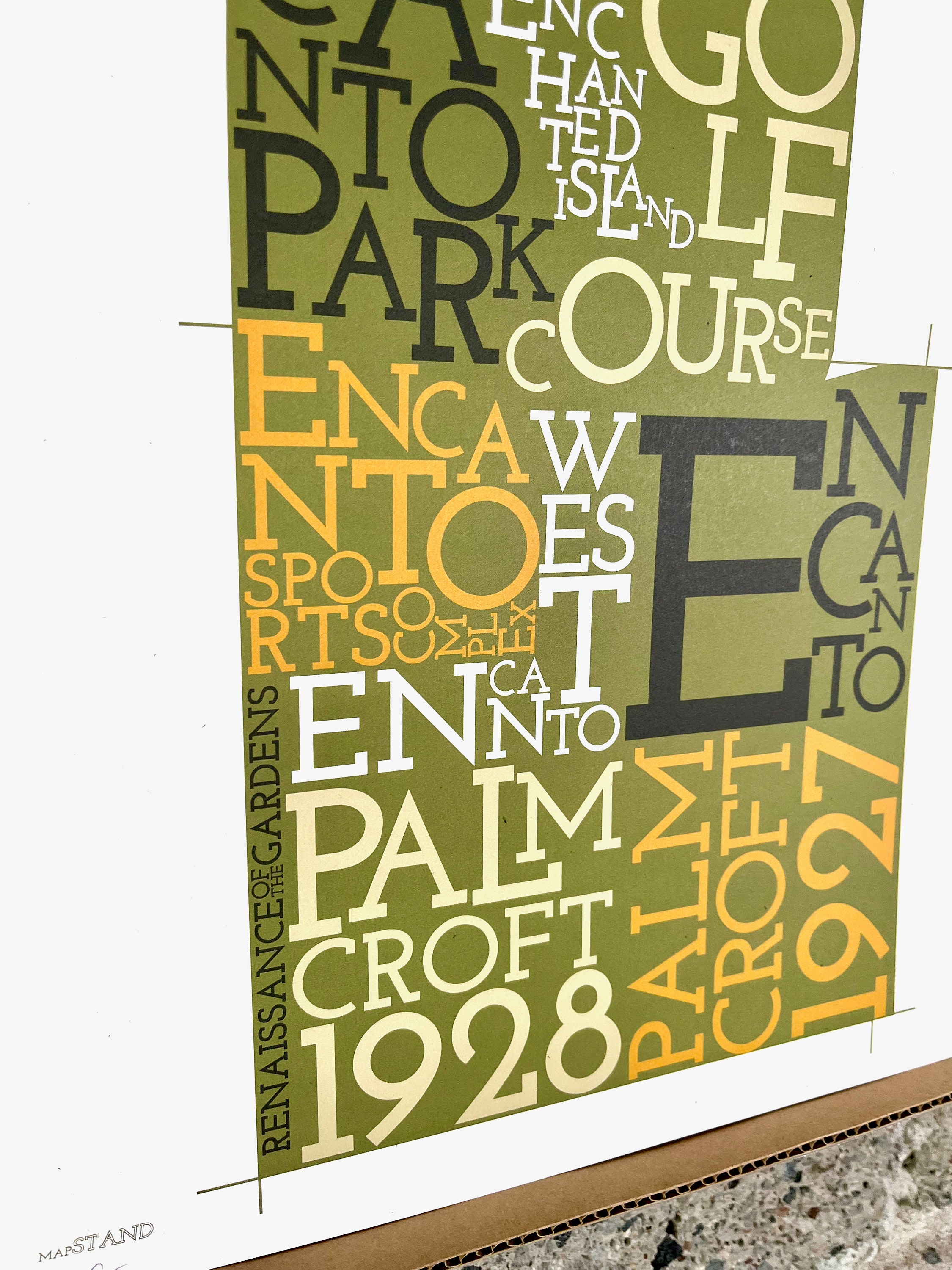 Encanto-palmcroft, Phoenix, Arizona Neighborhood Map Art Print - Etsy