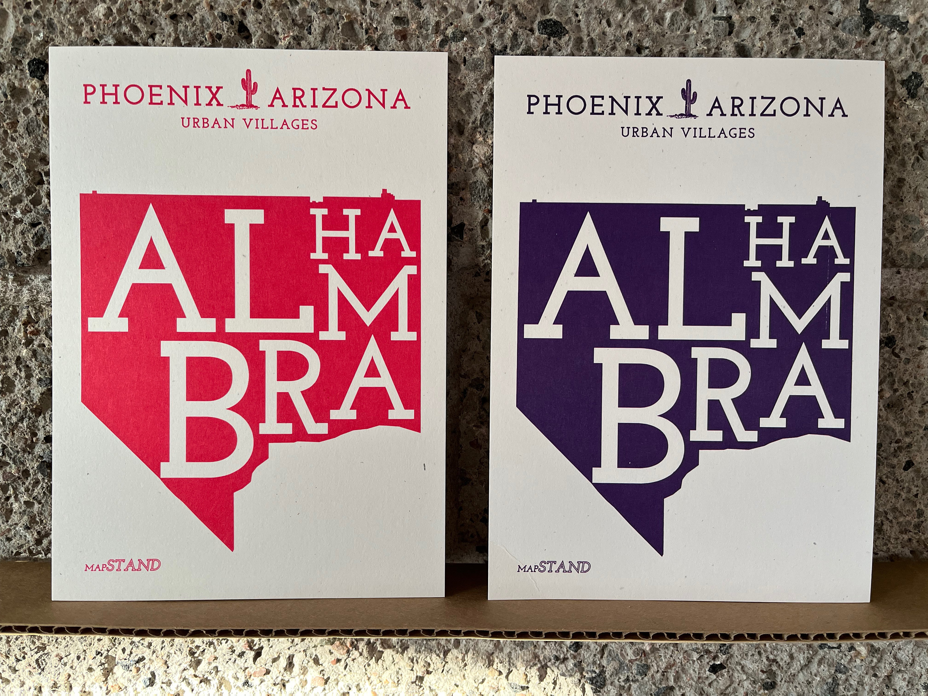 Phoenix, Arizona, Urban Villages Maps 5x7 Art Print - Etsy