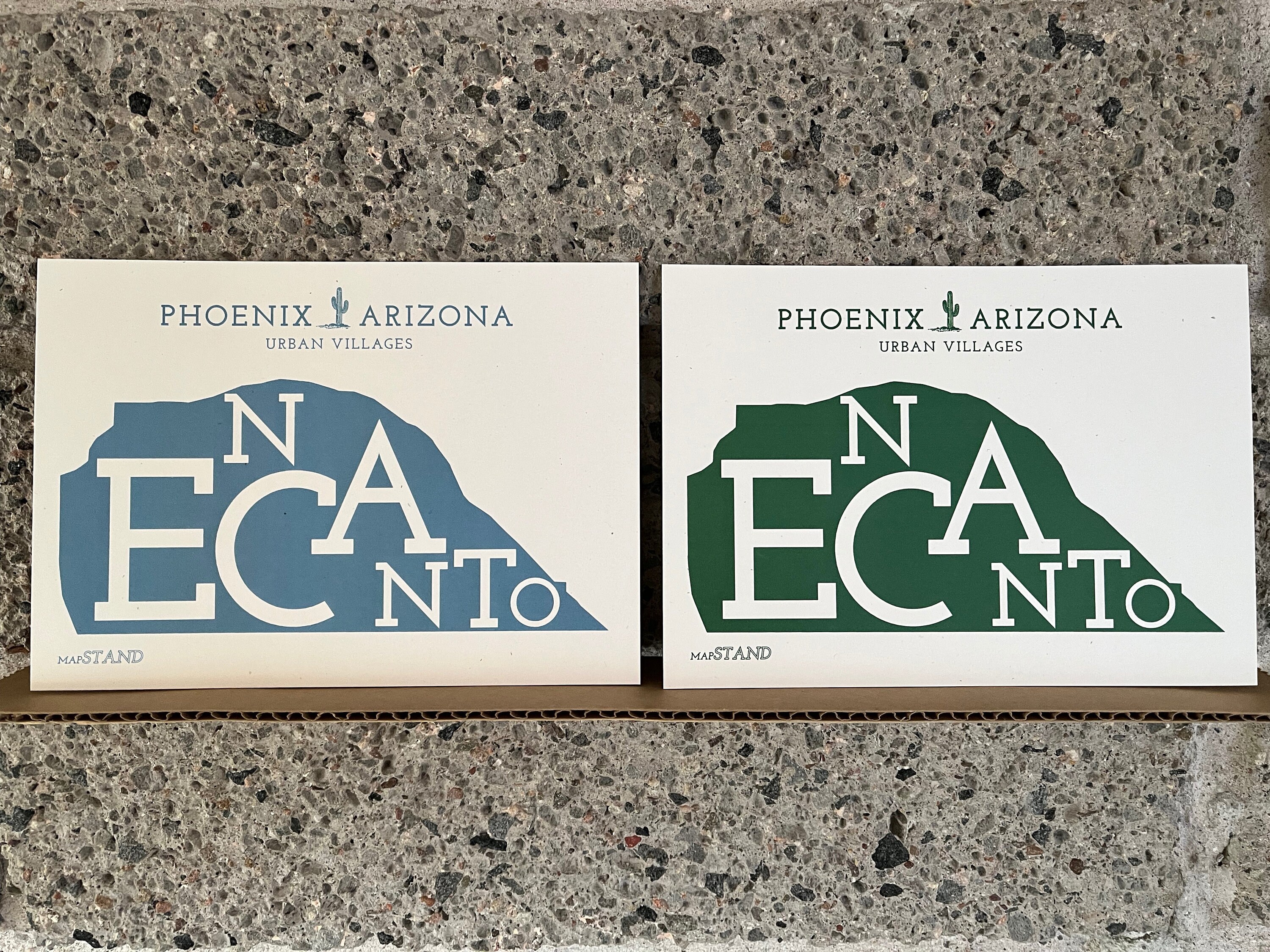 Phoenix, Arizona, Urban Villages Maps 5x7 Art Print - Etsy