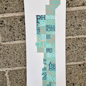 Midtown Phoenix Arizona Neighborhood Map Art Print - Etsy