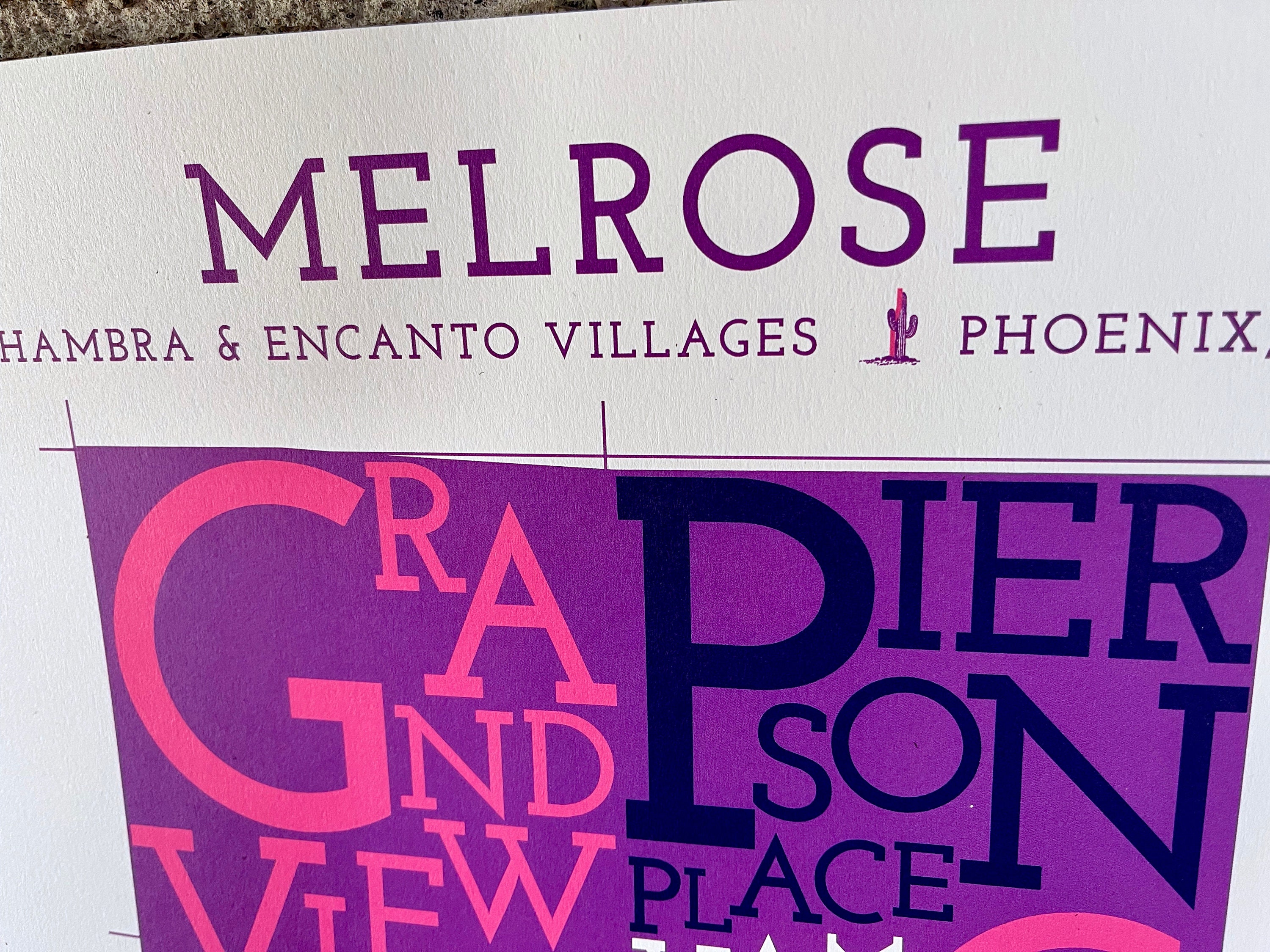 Melrose, Phoenix, Arizona Neighborhood Map Art Print - Etsy