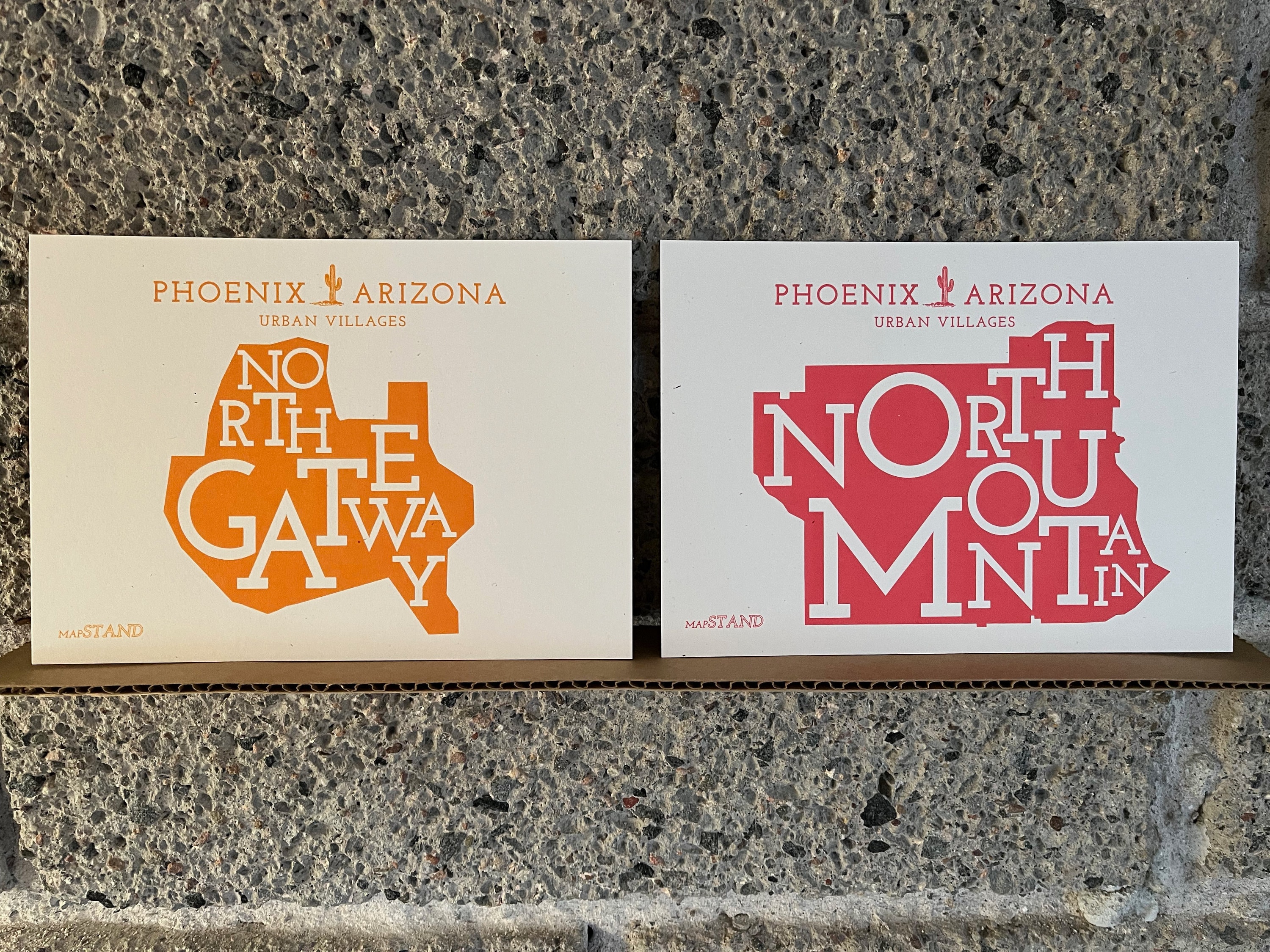 Phoenix, Arizona, Urban Villages Maps 5x7 Art Print - Etsy