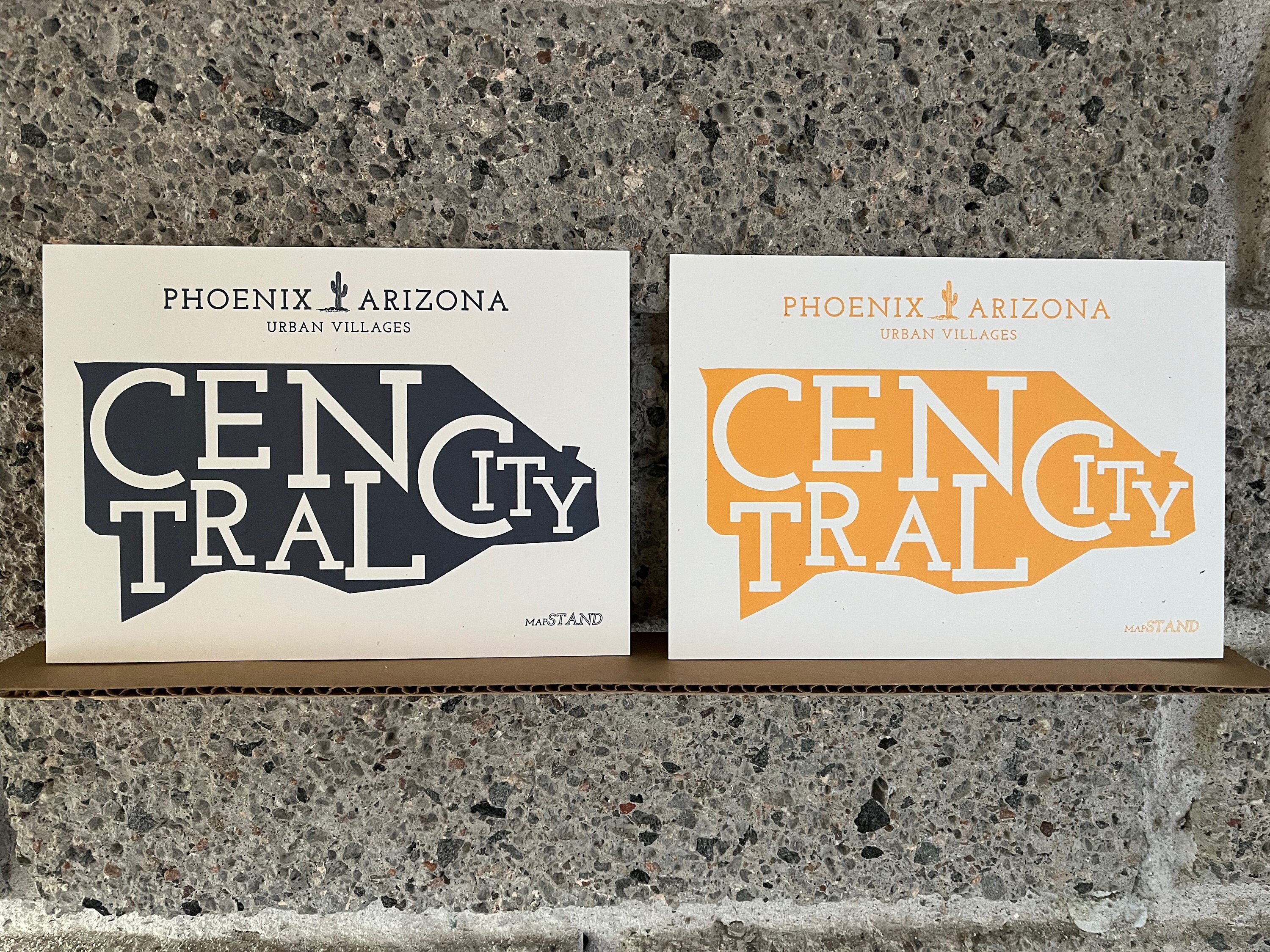 Phoenix, Arizona, Urban Villages Maps 5x7 Art Print - Etsy