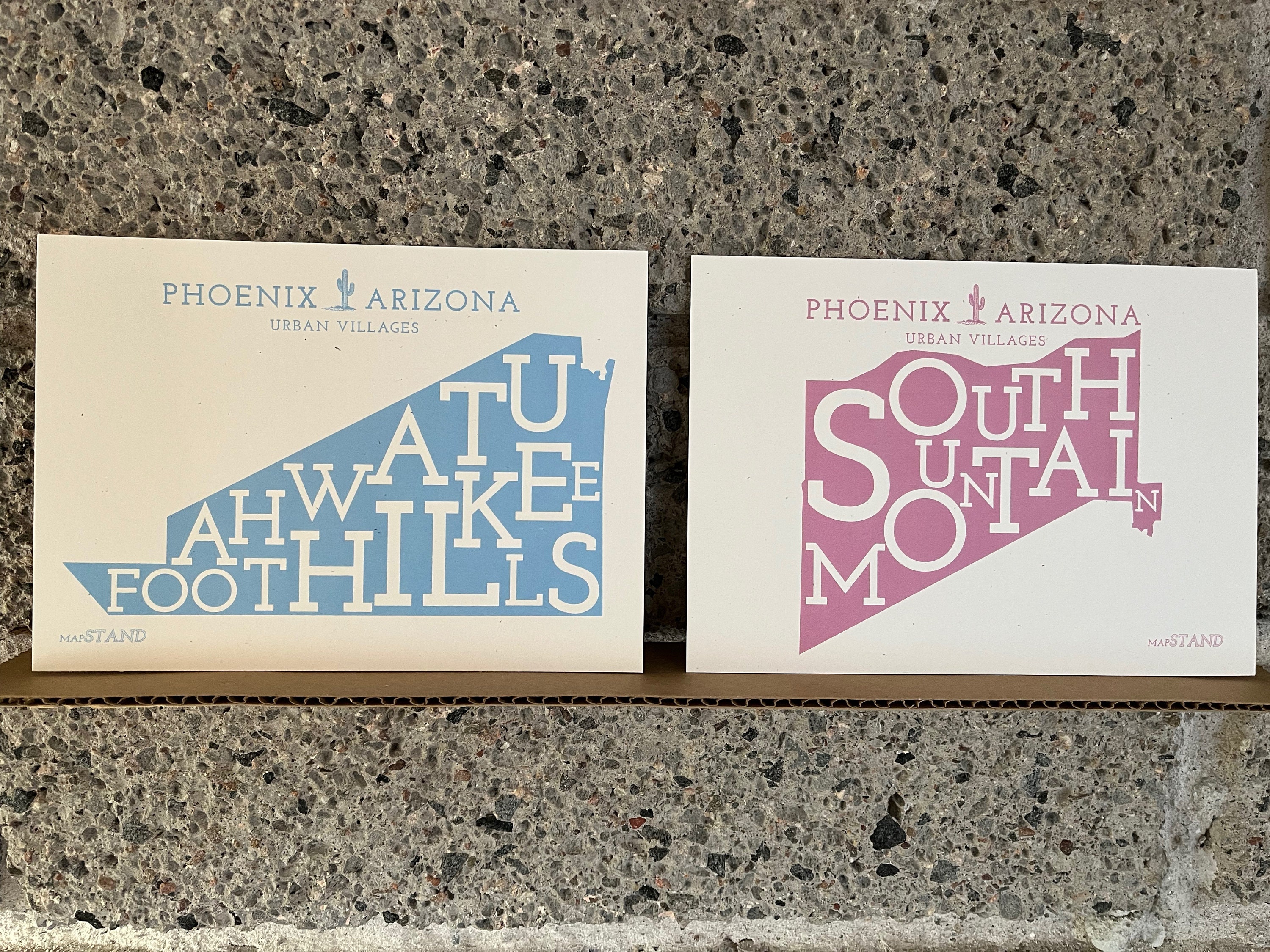 Phoenix, Arizona, Urban Villages Maps 5x7 Art Print - Etsy