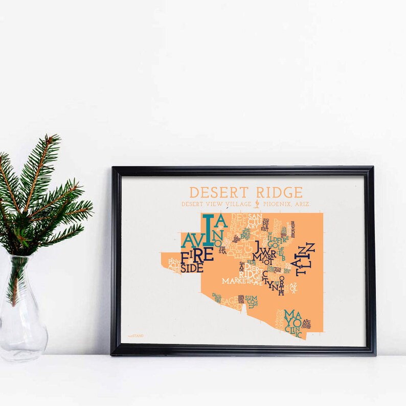 Desert Ridge, Desert View Village, Phoenix, Arizona Neighborhood Map ...