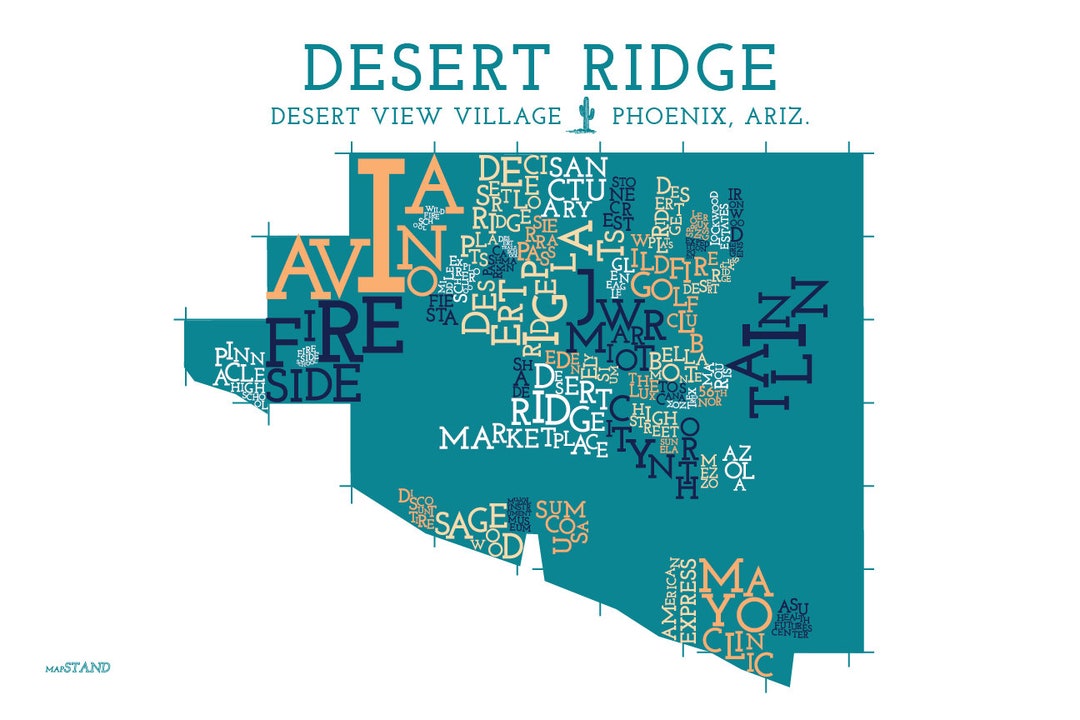 Desert Ridge, Desert View Village, Phoenix, Arizona Neighborhood Map ...
