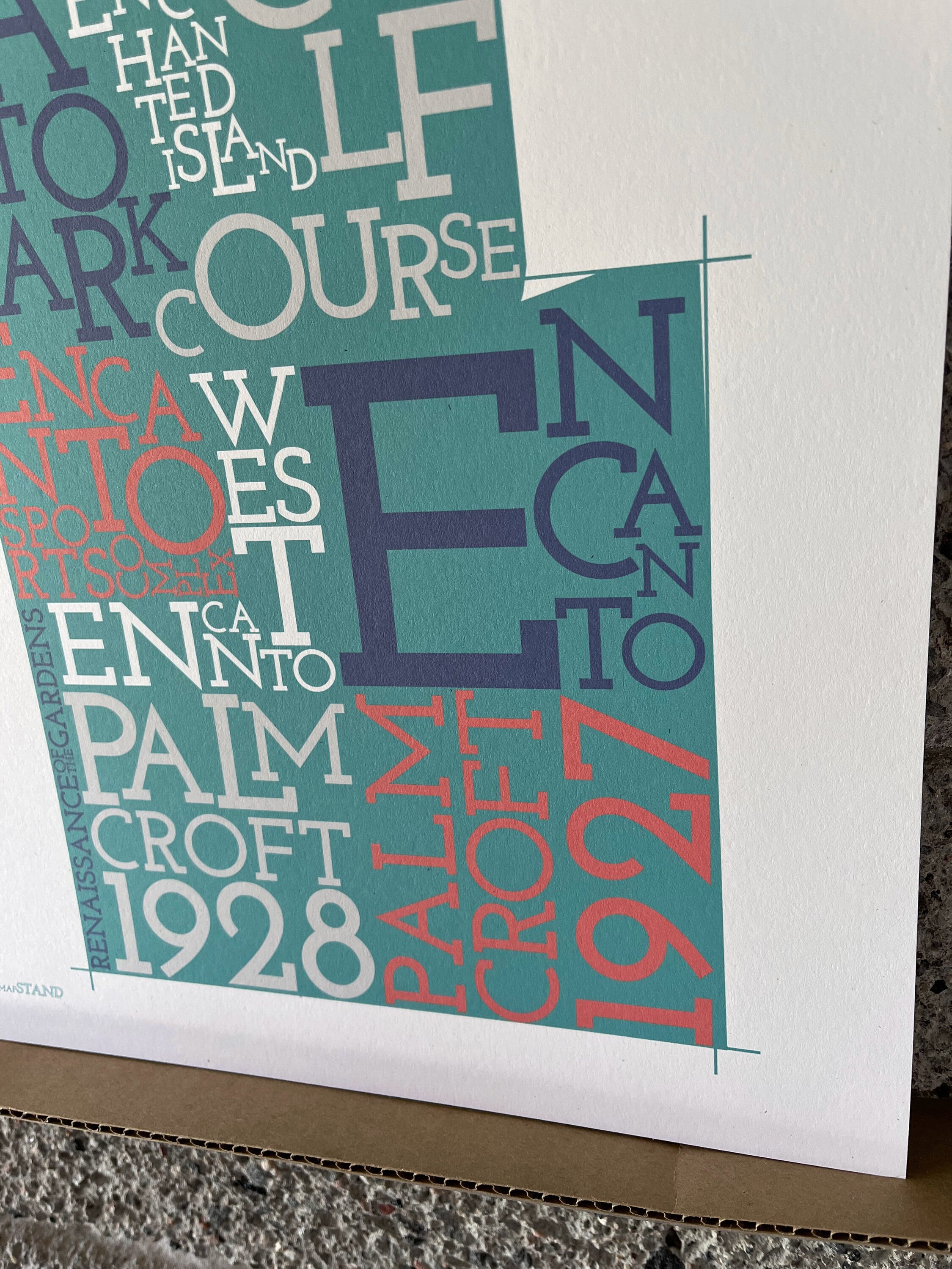 Encanto-palmcroft, Phoenix, Arizona Neighborhood Map Art Print - Etsy
